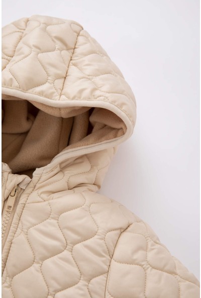 DeFacto Kız Bebek Regular Fit Kapüşonlu Cepli Kapitone Polar Astarlı Mont X5158A222AU DeFacto Kız Bebek Regular Fit Kapüşonlu Cepli Kapitone Polar Astarlı Mont X5158A222AU
