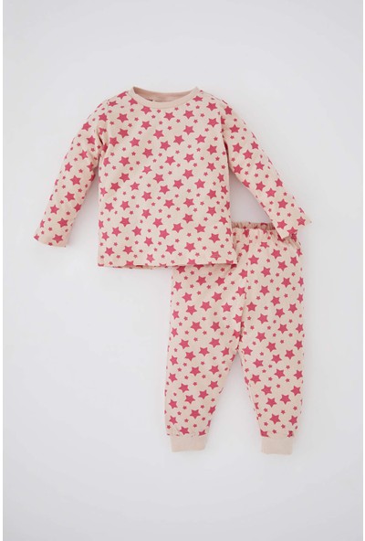 DeFacto Kız Bebek Regular Fit 4'lü Pijama Y4200A222AU