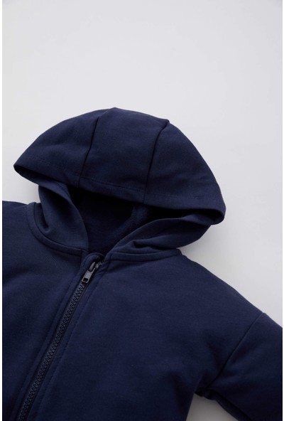 DeFacto Erkek Bebek Regular Fit Basic Kapüşonlu İçi Yumuşak Tüylü Hırka Y1399A222AU DeFacto Erkek Bebek Regular Fit Basic Kapüşonlu İçi Yumuşak Tüylü Hırka Y1399A222AU
