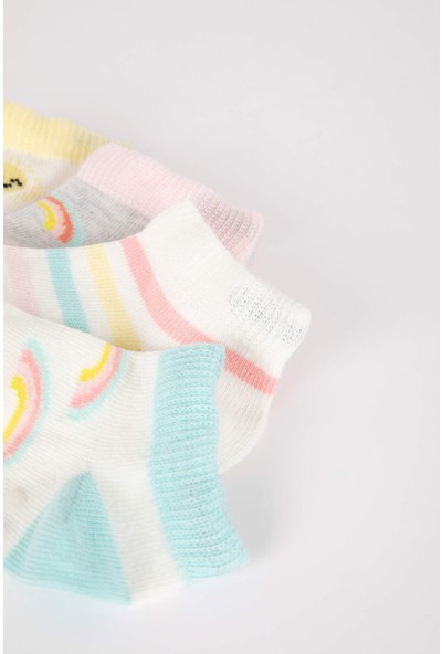DeFacto Kız Bebek Pamuklu 5'li Kısa Çorap Z3213A2NS DeFacto Kız Bebek Pamuklu 5'li Kısa Çorap Z3213A2NS