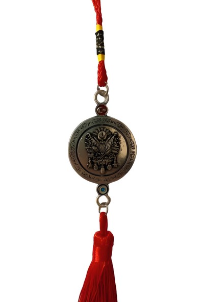 HLD Püsküllü Oto Ayna Süsü - Osmanlı Tuğrası Bronz