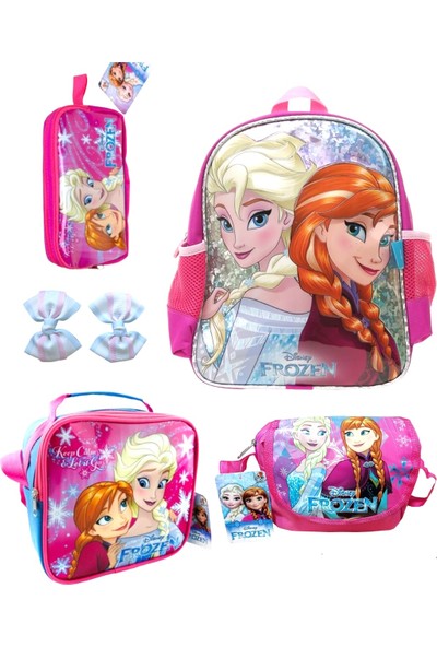 Disney Frozen Elsa Sırt-Beslenme-Kalemlik-Omuz Çanta Seti ve Toka Disney Frozen Elsa Sırt-Beslenme-Kalemlik-Omuz Çanta Seti ve Toka