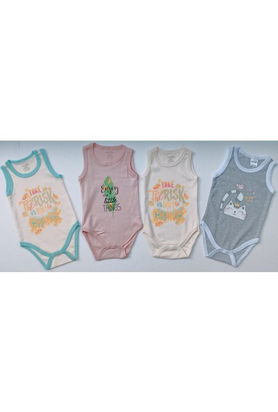 UranüsBaby Kız Bebek Çıtçıtlı Badi Set / Kız Bebek Zıbın Set