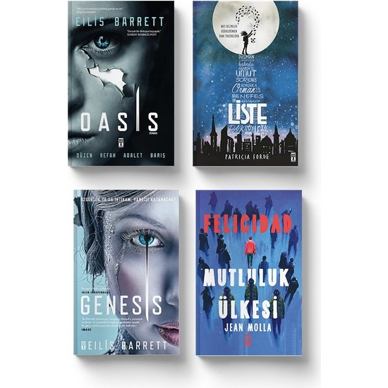 Distopya Seti (4 Kitap) Oasis - Liste - Genesis - Mutluluk Kitabı