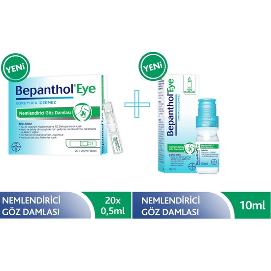 Bepanthol Eye 10 Ml+Bepanthol Eye 0,5 ml x 20 Flakon Fiyatı