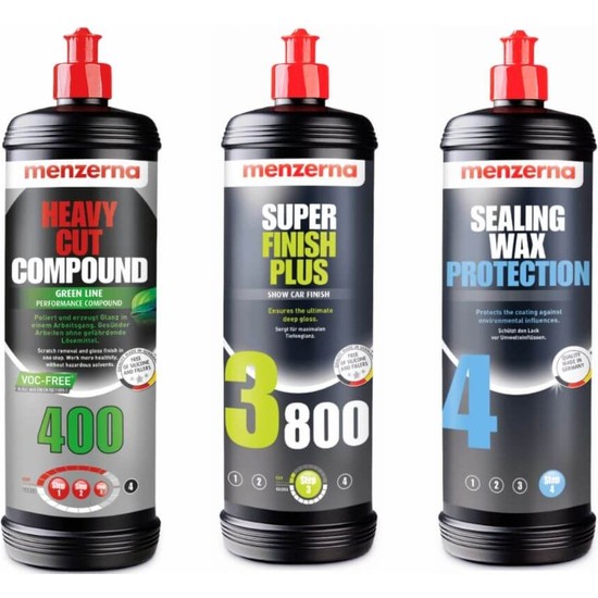 Menzerna 400 Yeşil 3800 Sealing Wax 1 Litre Boya Koruma Seti Fiyatı