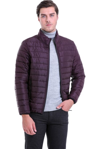 Hatemoğlu Erkek Bordo Slim Fit Cesar Hakim Yaka Basic Şişme Mont Hatemoğlu Erkek Bordo Slim Fit Cesar Hakim Yaka Basic Şişme Mont