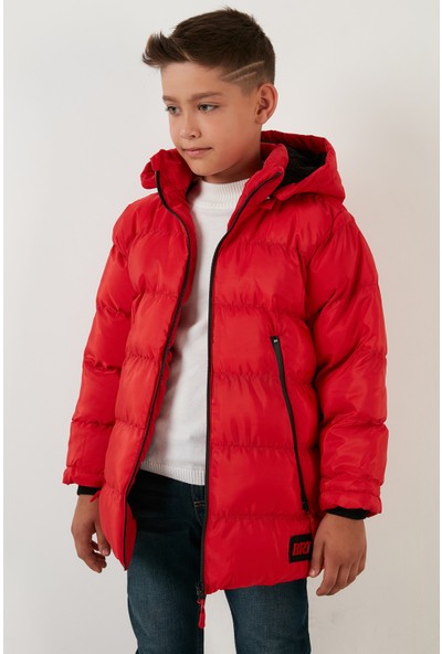 Lela Içi Peluş Astarlı Çıkarılabilir Kapüşonlu Şişme Mont Erkek Çocuk Mont 5763038