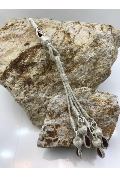 Kazzaze Şahinbey Taşlı Tesbih Püskülü