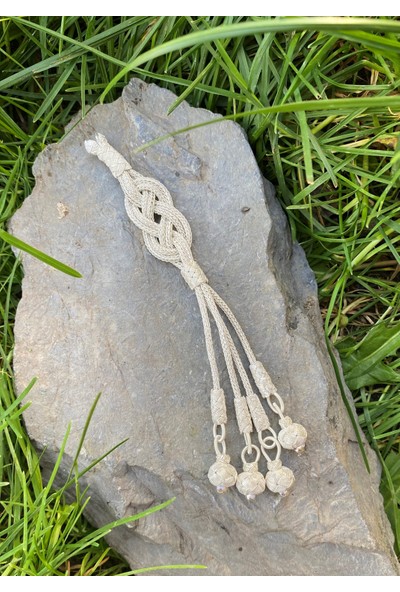 Kazzaze Sonsuzluk Gümüş Tesbih Püskülü