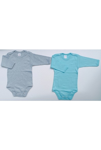 UranüsBaby Erkek Bebek Çıtçıtlı Badi Set / Erkek Bebek Zıbın Set