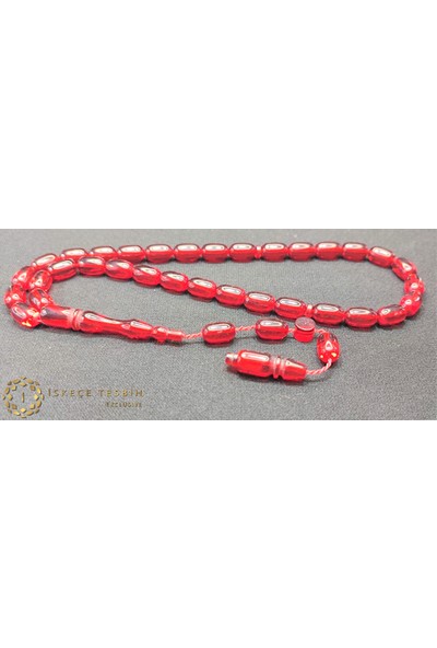 Iskeçe Exclusive Usta Işi Işçilikli Kuru Torna Işi El Cilalı Ateş-I Kehribar