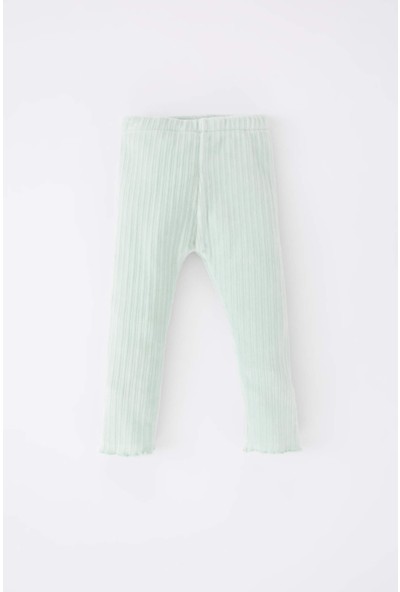 DeFacto Kız Bebek Regular Fit Kadife Tayt Z0848A222WN