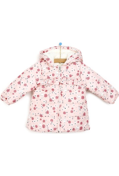 Midimod Kız Bebek Çiçek Desenli Mont