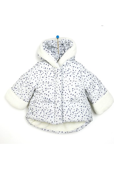 Midimod Kız Bebek Kürk Manşetli Mont