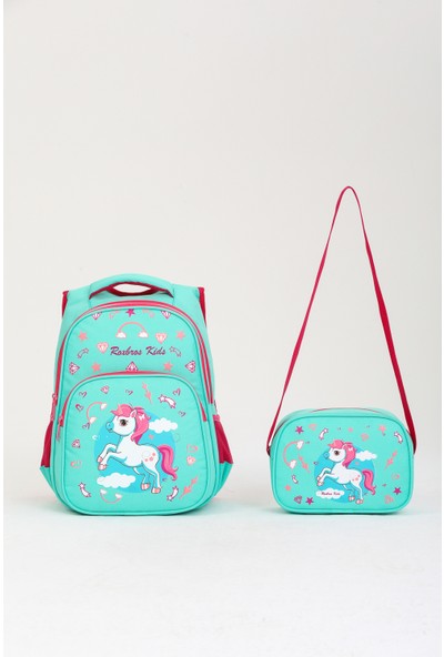 Roxbros Unicorn Horse Ilkokul Çantası + Beslenme Çantası Roxbros Unicorn Horse Ilkokul Çantası + Beslenme Çantası