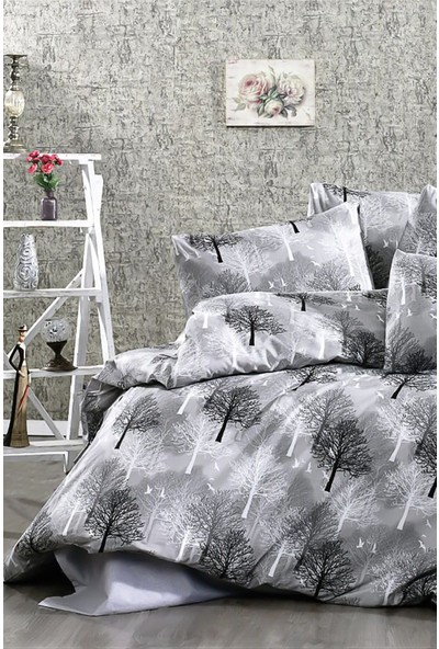 Ada Home 160 x 220 Tek Kişilik Nevresim Takımı - Gri - Outlet