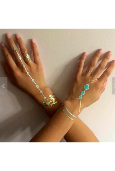 Turuncix Metallic Tattoo - Metalik Geçici Dövme Şablonu