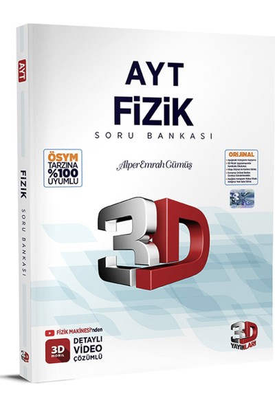 3D Yayınları Ayt Fizik Tamamı Video Çözümlü Soru Bankası (23) 3D Yayınları Ayt Fizik Tamamı Video Çözümlü Soru Bankası (23)