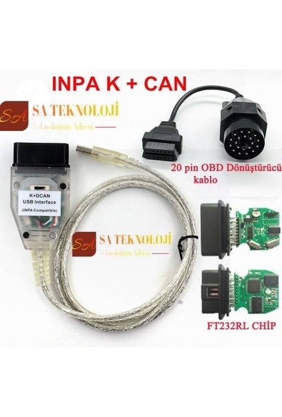 Sateknoloji Bmw Inpa K+Dcan Programlama Cihazı Sateknoloji Bmw Inpa K+Dcan Programlama Cihazı