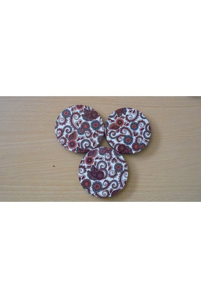 La Fide Çok Renkli Çiçek Motifli Sunum / Bardak Altlığı