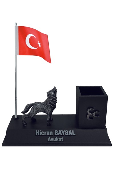 Sentez Bozkurt Kalemlik Biblo Türk Bayraklı Masa Isimliği Sentez Bozkurt Kalemlik Biblo Türk Bayraklı Masa Isimliği