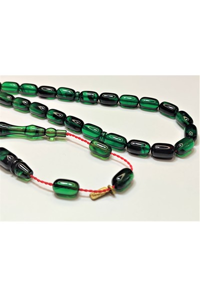 İskeçe Tesbih Iskeçe Exclusive Mustafa Uysal Usta Işi Imzalı Mühürlü Ateş-I Kehribar