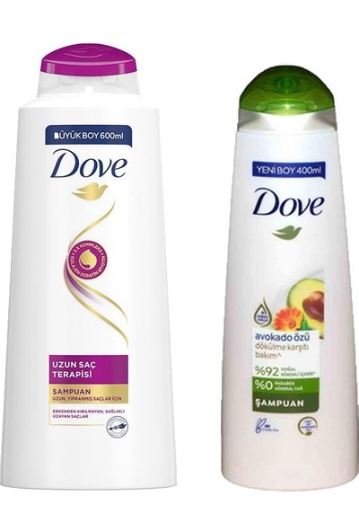 Dove Şampuan Uzun Saç Terapisi Ve Bakım Şampuanı Avokado Özlü Dove Şampuan Uzun Saç Terapisi Ve Bakım Şampuanı Avokado Özlü