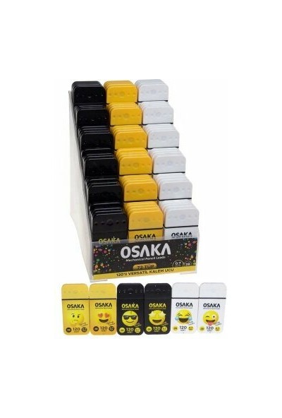 Osaka OKU-72G Emoji Kalem Ucu 120'li 0.7 mm 72 Adet Osaka OKU-72G Emoji Kalem Ucu 120'li 0.7 mm 72 Adet