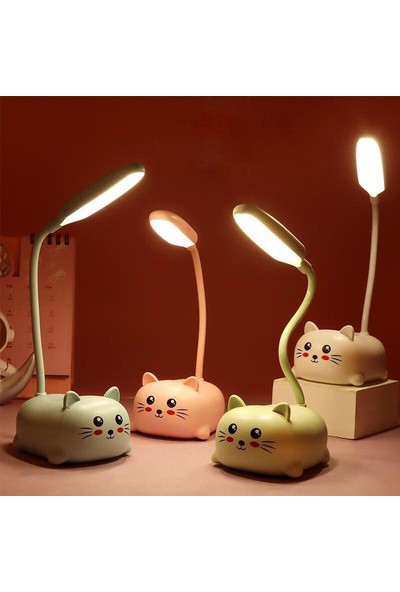 MiniHome Avec AV-601 Sevimli Kedi USB Ledli Şarjlı Masa Lambası MiniHome Avec AV-601 Sevimli Kedi USB Ledli Şarjlı Masa Lambası