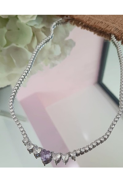Vanessa Jewelry Accessories Ithal Özel Seri 5 Kalp Taş Detay Rodyum Kaplama Su Yolu Kolye Vanessa Jewelry Accessories Ithal Özel Seri 5 Kalp Taş Detay Rodyum Kaplama Su Yolu Kolye