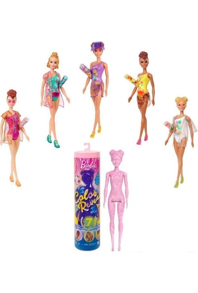 Barbie Color Reveal Renk Değiştiren Sürpriz Barbie Kum ve Güneş Serisi GWC57 Barbie Color Reveal Renk Değiştiren Sürpriz Barbie Kum ve Güneş Serisi GWC57