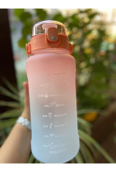 2000 ml Motivasyon Spor Salonu Su Şişesi Su Matarası 2 Litre Turuncu Matara Çıkartması Hediyeli 2000 ml Motivasyon Spor Salonu Su Şişesi Su Matarası 2 Litre Turuncu Matara Çıkartması Hediyeli