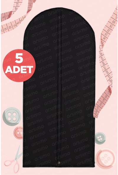 Arsimo ( 5 Adet ) Fermuarlı Abiye Elbise Kılıfı Koruyucu | Gamboç Abiye Koruyucu Kılıf 160X60 Arsimo ( 5 Adet ) Fermuarlı Abiye Elbise Kılıfı Koruyucu | Gamboç Abiye Koruyucu Kılıf 160X60