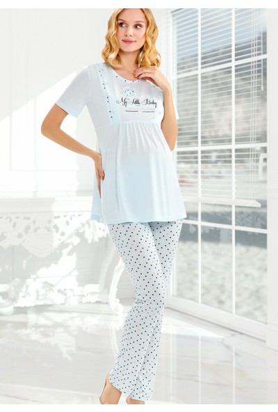 Flz 24010 Kadın Yazlık Lohusa Pijama Takım Flz 24010 Kadın Yazlık Lohusa Pijama Takım