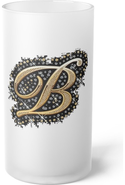 La Dijital Buzlu Harf Baskılı Bira Bardağı La Dijital Buzlu Harf Baskılı Bira Bardağı