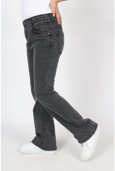 Asortix Kız Çocuk Ispanyol Paça Rahat Kot Jean Pantolon Asortix Kız Çocuk Ispanyol Paça Rahat Kot Jean Pantolon