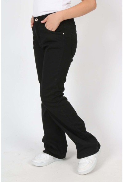Asortix Kız Çocuk Ispanyol Paça Rahat Kot Jean Pantolon Asortix Kız Çocuk Ispanyol Paça Rahat Kot Jean Pantolon