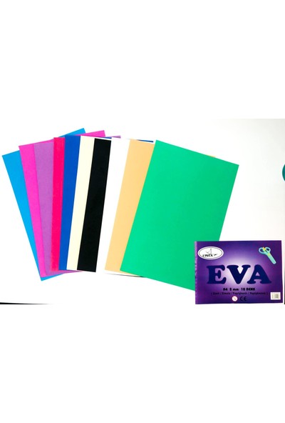 Linea A4 Düz Eva 2 mm 10 Renk Linea A4 Düz Eva 2 mm 10 Renk