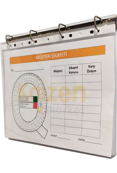 Kaizen Market 5s Pano Klasör Mekanizması D Tipi 20MM 4lü