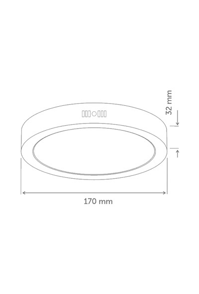 İnoled Sıva Üstü Yuvarlak LED Panel Armatür 24W/6500K Beyaz İnoled Sıva Üstü Yuvarlak LED Panel Armatür 24W/6500K Beyaz