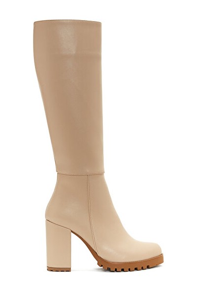 Sole Sisters Rolly Topuklu Çizme - Bej