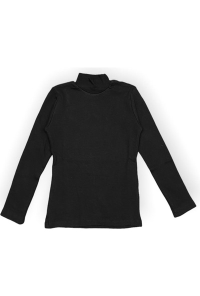 Minik Baby Yarım Balıkçı Yaka Boğazlı Penye Kız Okul Tişört MNK0384 Minik Baby Yarım Balıkçı Yaka Boğazlı Penye Kız Okul Tişört MNK0384