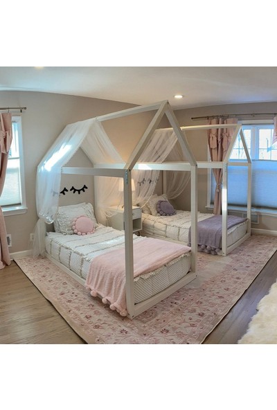 Miniden Beyaz Montessori Tül Cibinlik Miniden Beyaz Montessori Tül Cibinlik