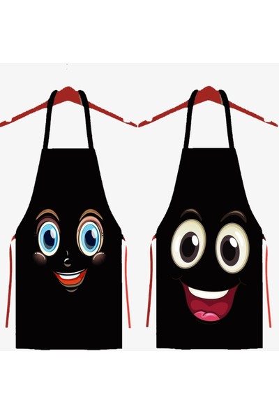 Ays Home 2'li Neşeli Yüzler Chef Mutfak Önlüğü Seti Ays Home 2'li Neşeli Yüzler Chef Mutfak Önlüğü Seti