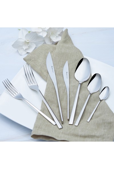 Karaca Everest 84 Parça 12 Kişilik Elegance Kutulu Çatal Kaşık Bıçak Takımı