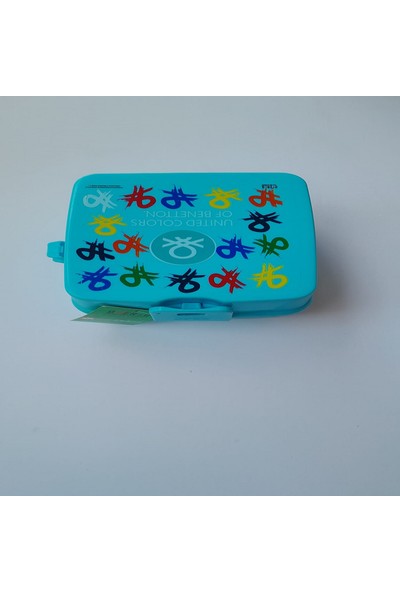 Benetton Beslenme Kabı Çift Bölmeli Turkuaz Renk Benetton Beslenme Kabı Çift Bölmeli Turkuaz Renk