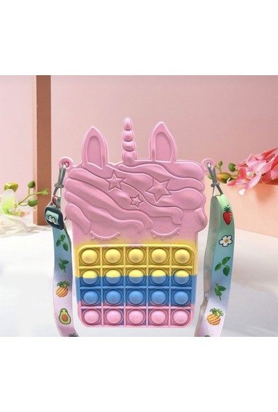 Shopist Unicorn Pop It Orta Boy Çanta 19-12CM Popit Push Bubble Eğitici Oyuncak Çocuk Çantası Shopist Unicorn Pop It Orta Boy Çanta 19-12CM Popit Push Bubble Eğitici Oyuncak Çocuk Çantası