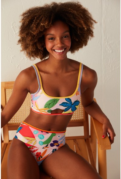 Penti Çok Renkli Pearl High Band Bikini Altı