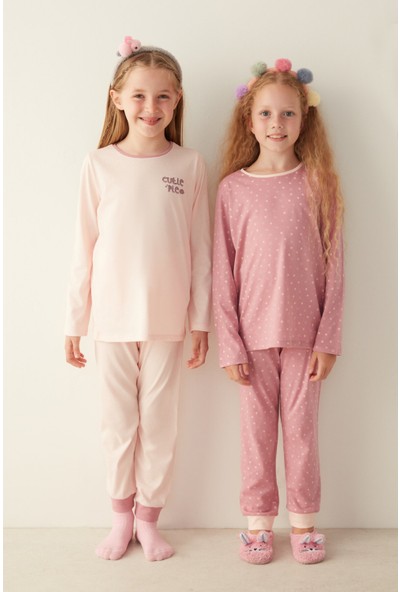 Penti Çok Renkli Kız Çocuk G. Cutie Pie 2li Pijama Takımı